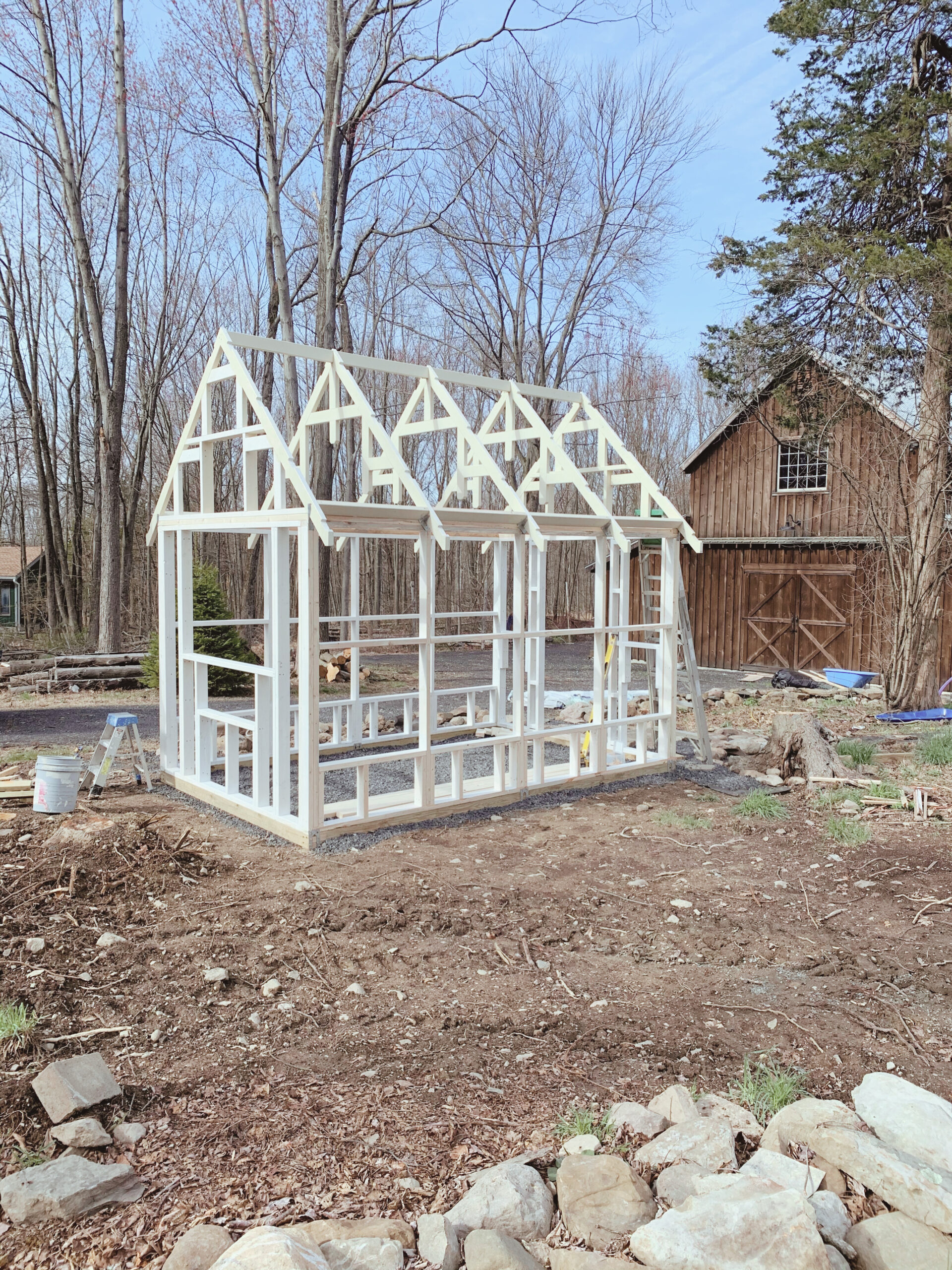 DIY Greenhouse Built with Repurposed Windows - lifeonfern.com