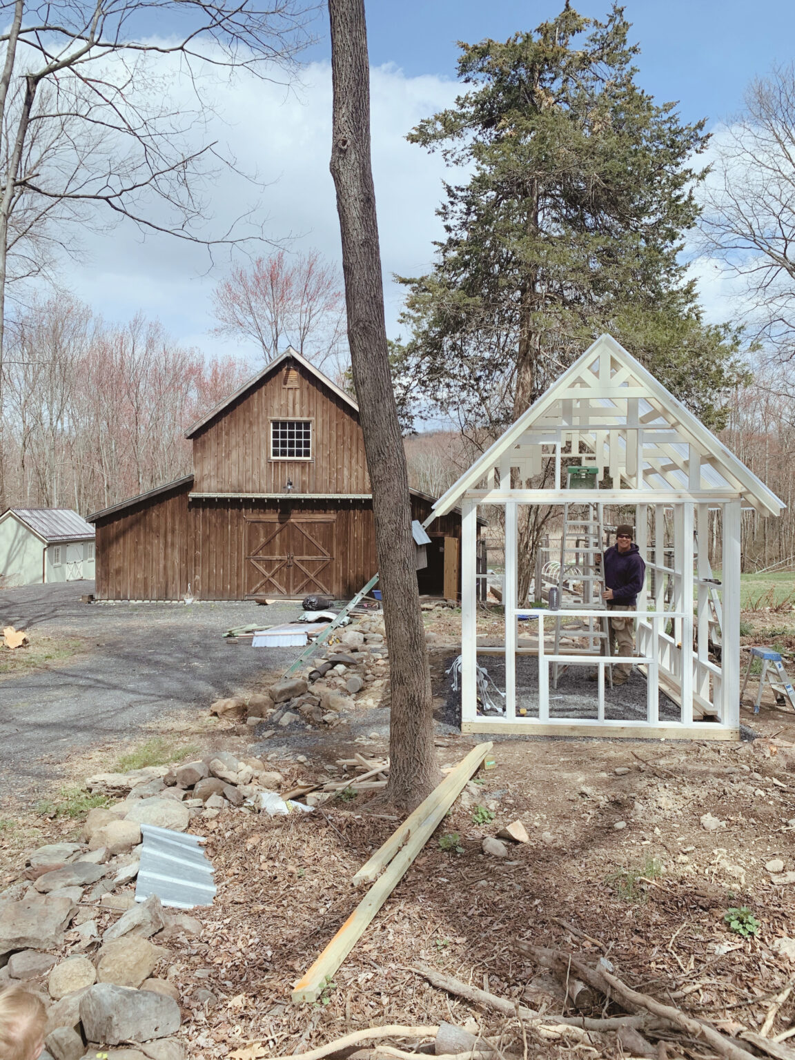 DIY Greenhouse Built with Repurposed Windows - lifeonfern.com