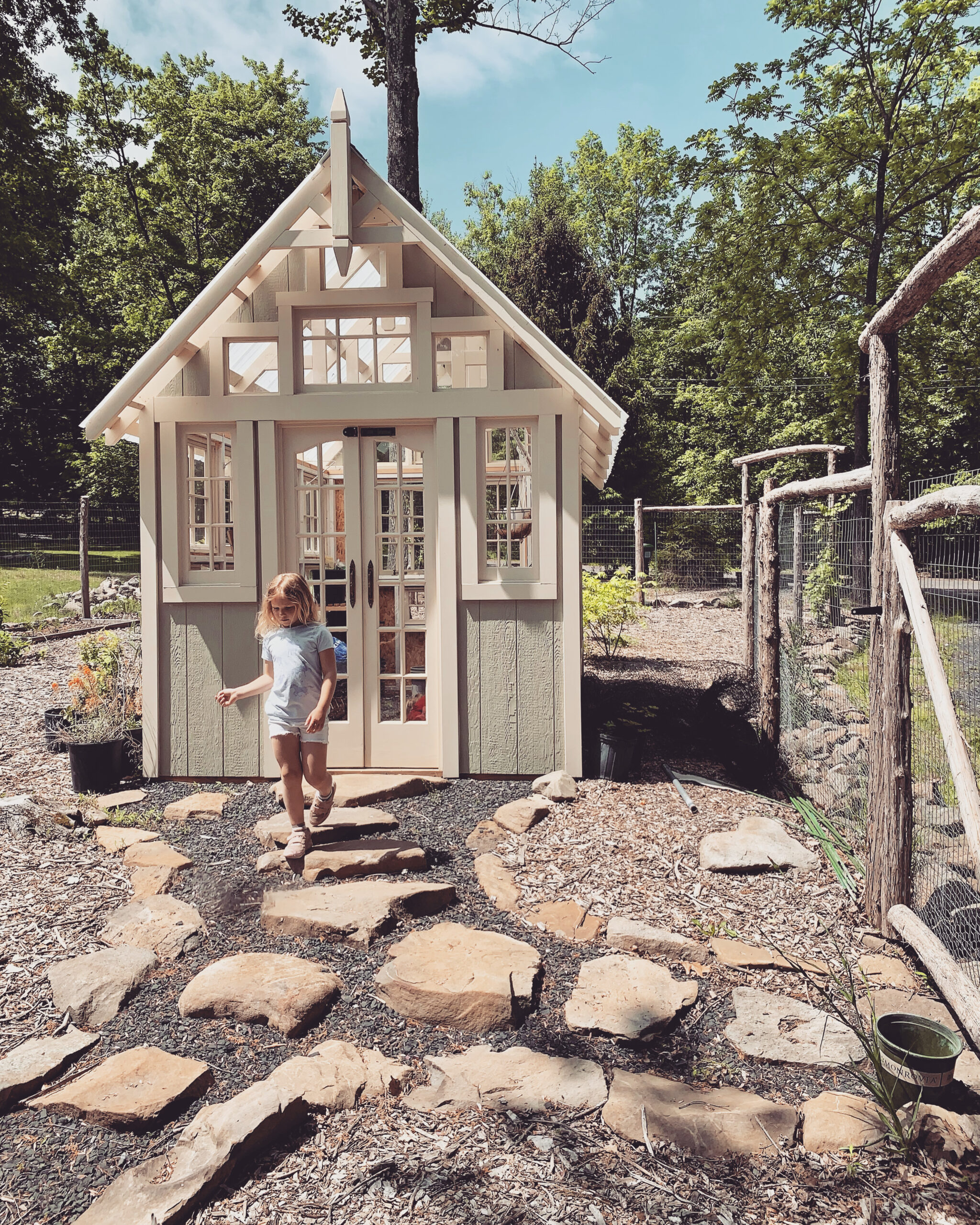 DIY Greenhouse Built with Repurposed Windows - lifeonfern.com